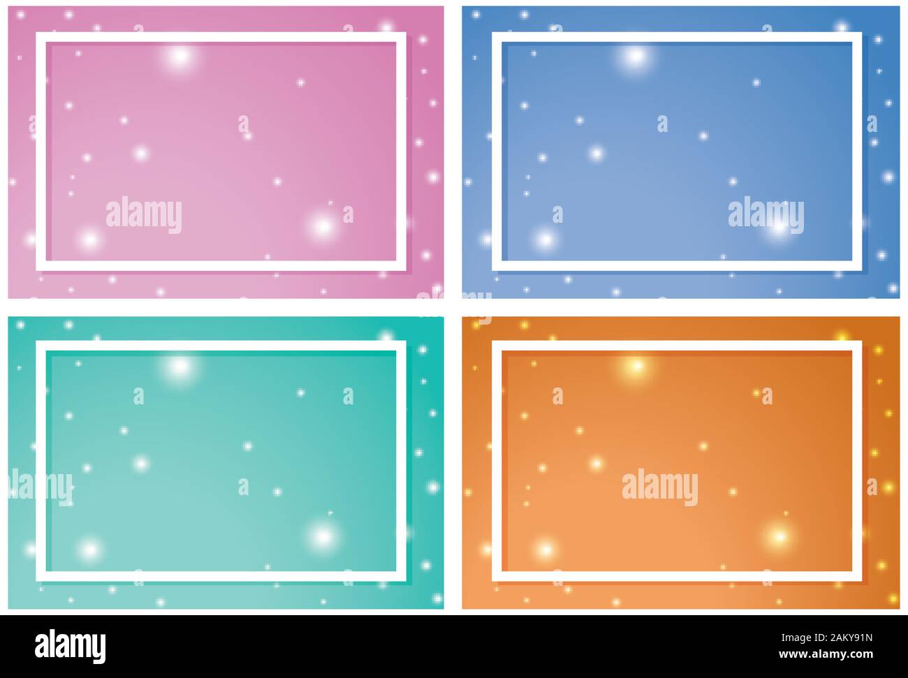 Four background templates in different color illustration Stock Vector ...