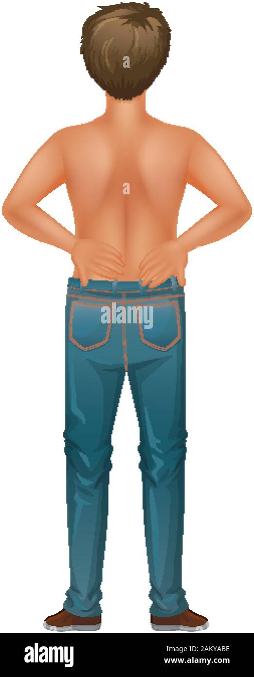 Back of man standing illustration Stock Vector Image & Art - Alamy