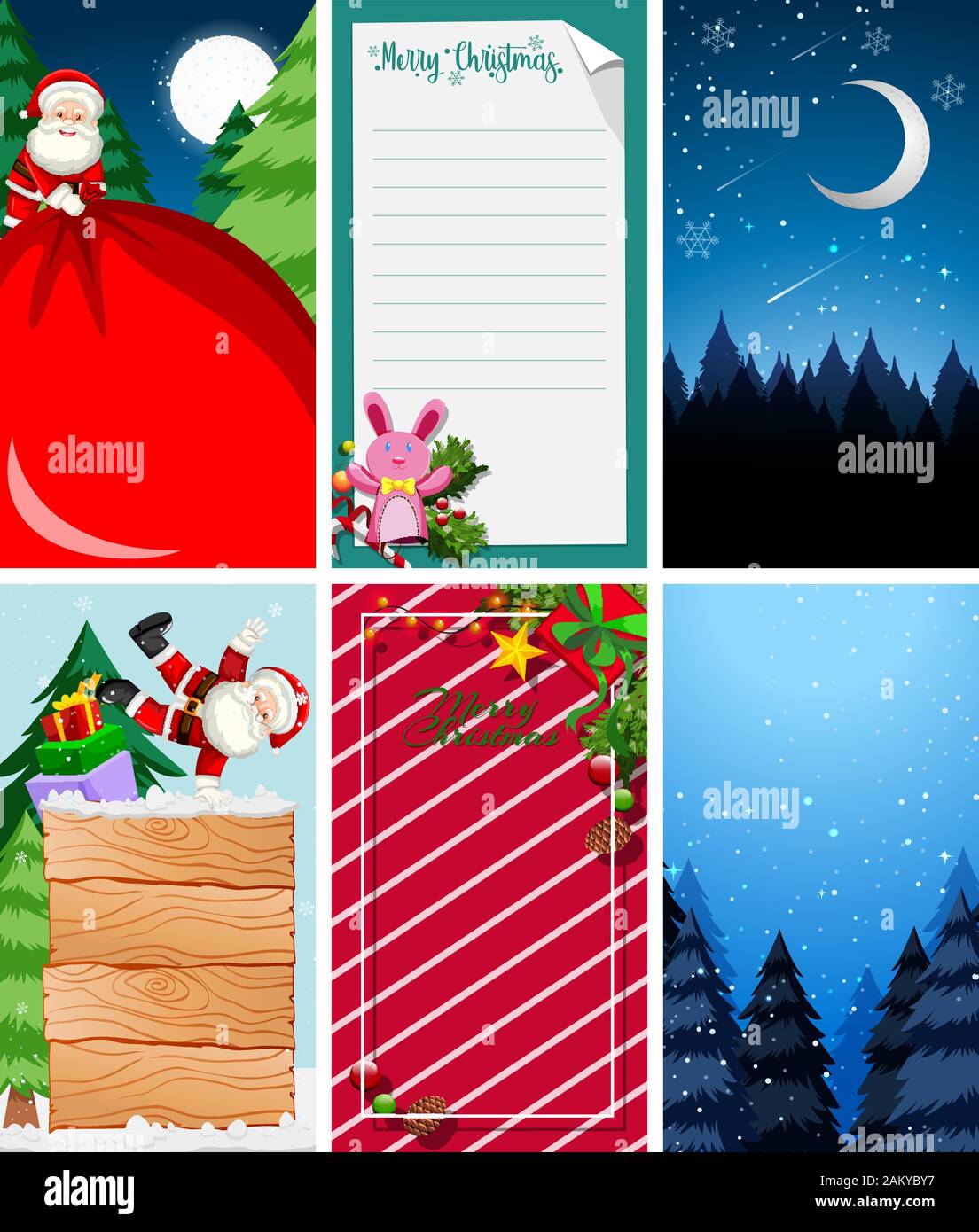 Background templates with christmas theme illustration Stock Vector ...