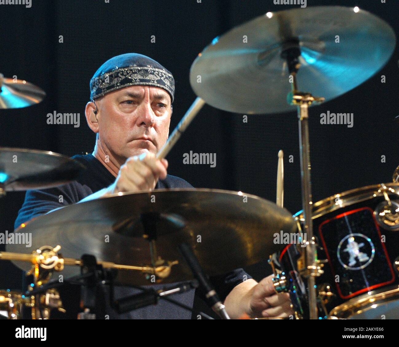 Atlanta, GA, USA. 1st Aug, 2020. Neil Peart of Rush performs at Atlanta ...