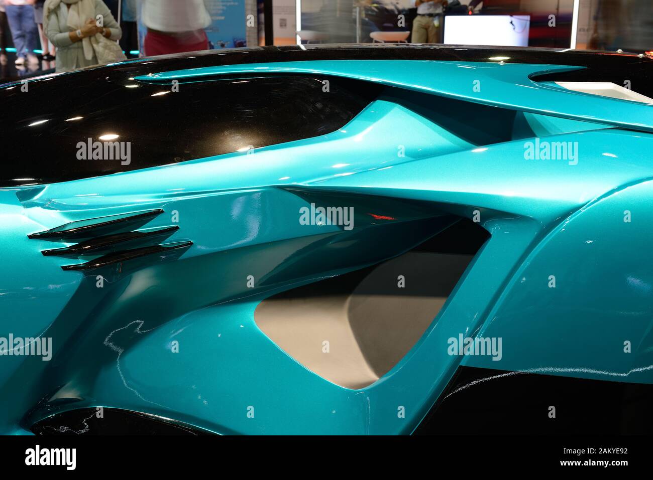 DUBAI, UAE - NOVEMBER 16: The Ajlani Motors Drakuma concept is on Dubai ...