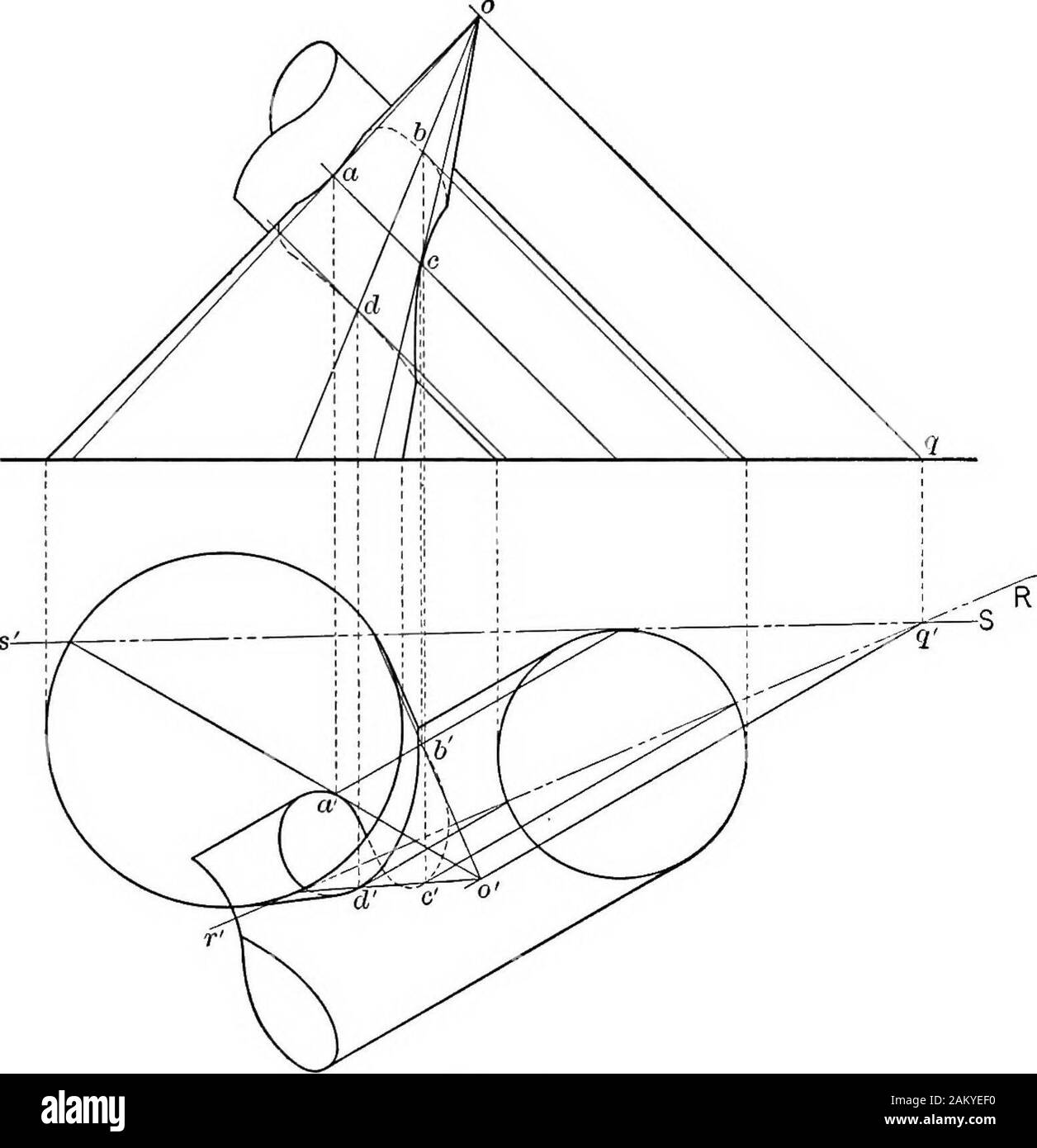 Intersection two cones hi-res stock photography and images - Alamy