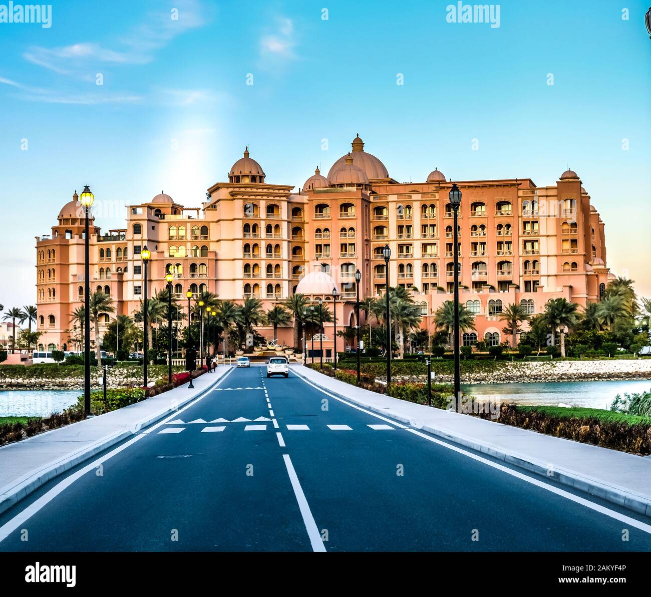 Marsamalaz Kempinski Hotel in The Pearl Qatar, Middle East Stock Photo ...