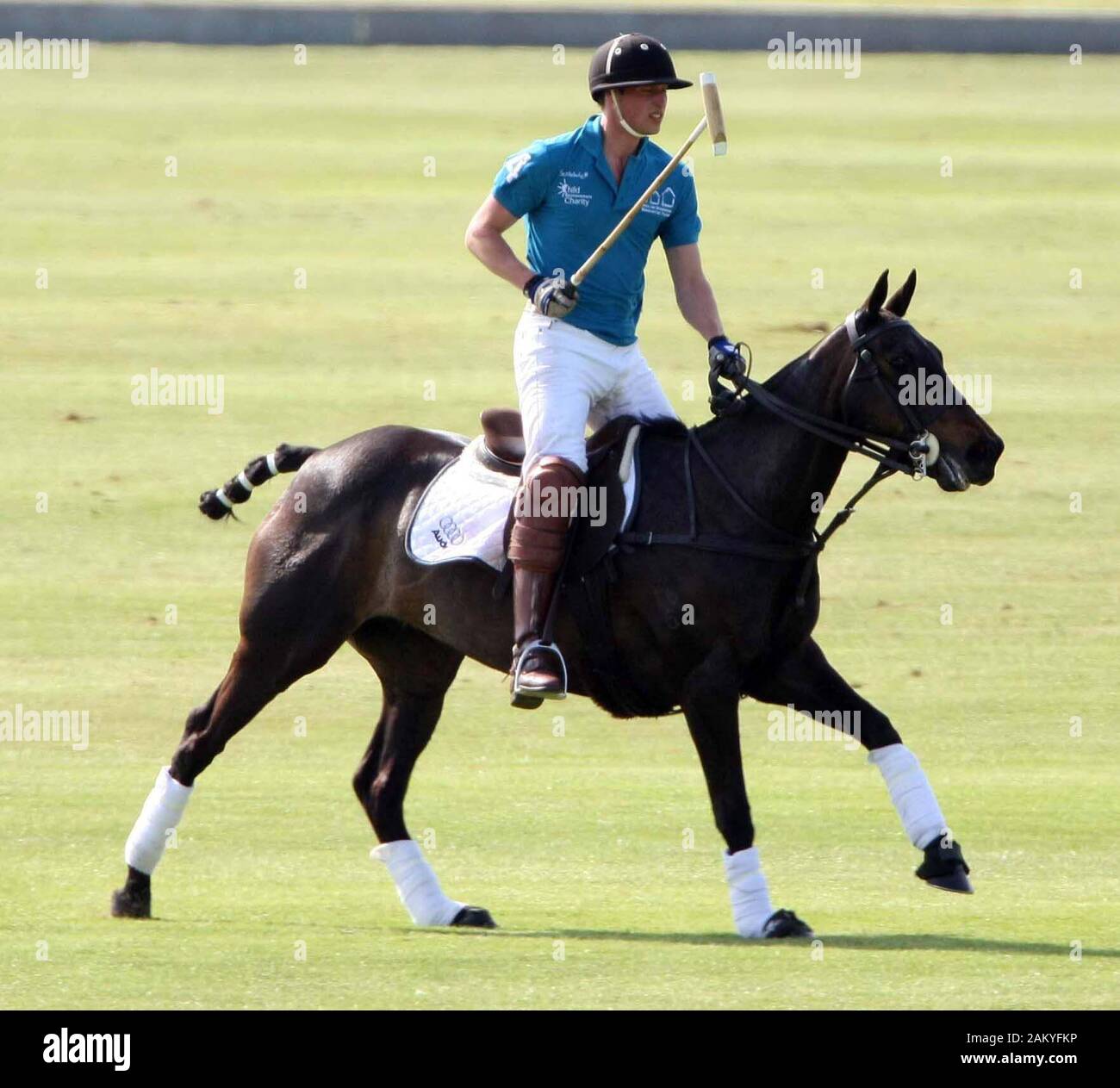 Prince William with kate Middleton at the Cowarth park Polo tournament ...