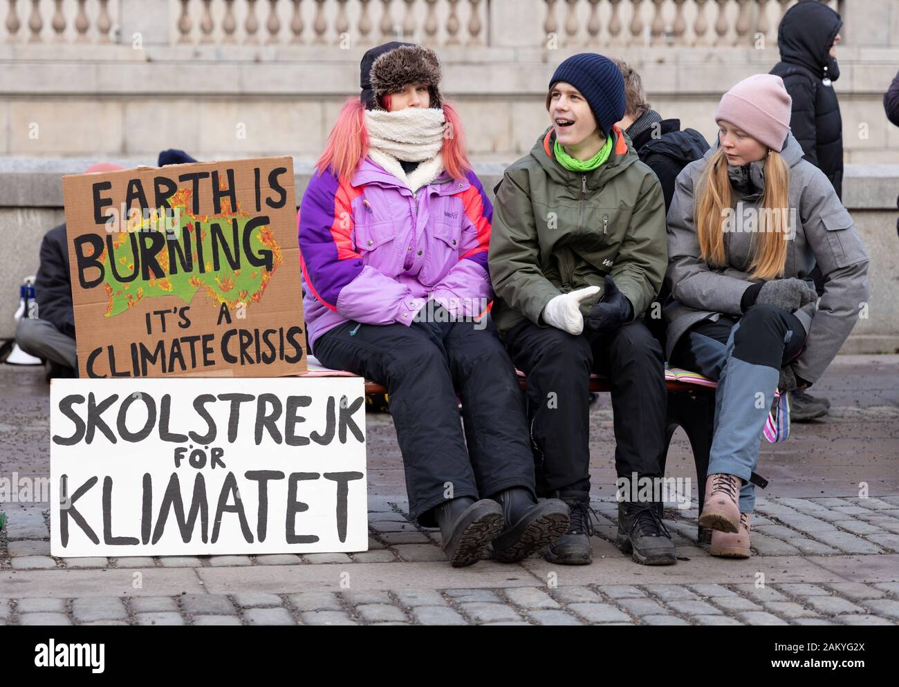 Stockholm, Sweden. 10 January, 2020. 17-year-old Swedish climate ...
