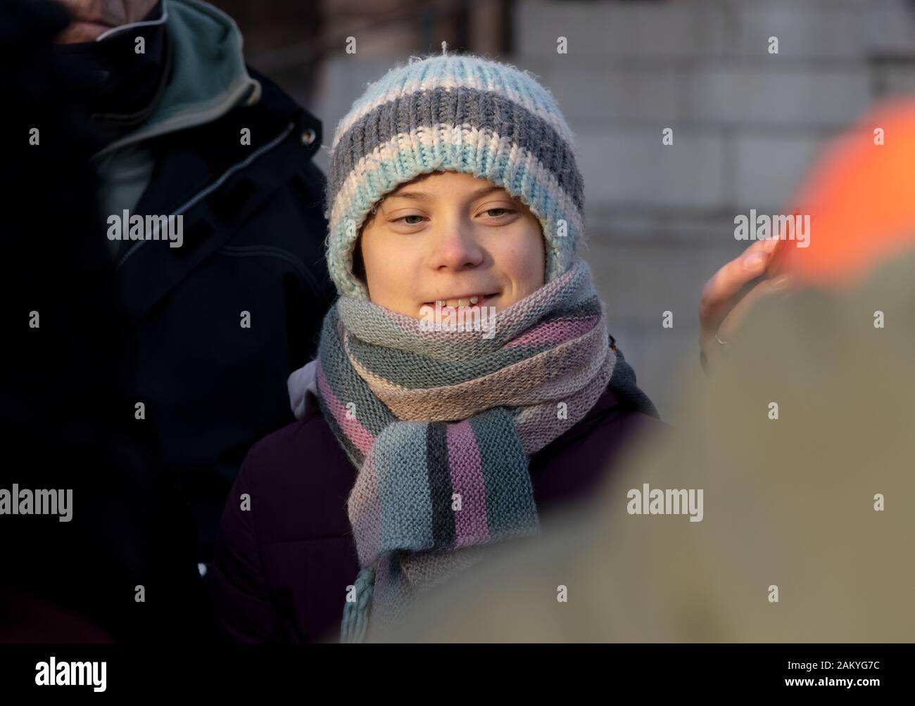 Stockholm, Sweden. 10 January, 2020. 17-year-old Swedish climate ...