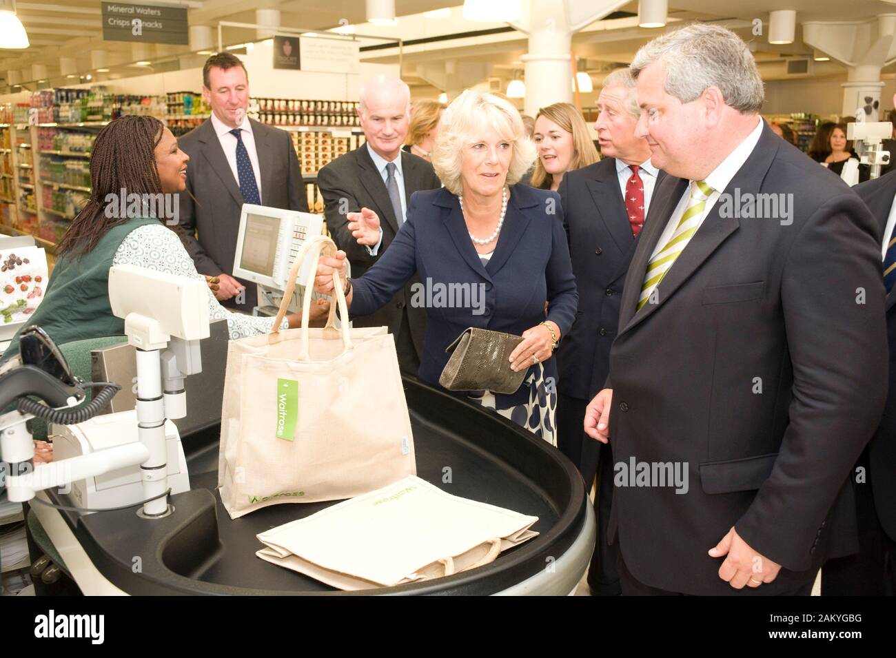 Waitrose shopping basket hi-res stock photography and images - Alamy