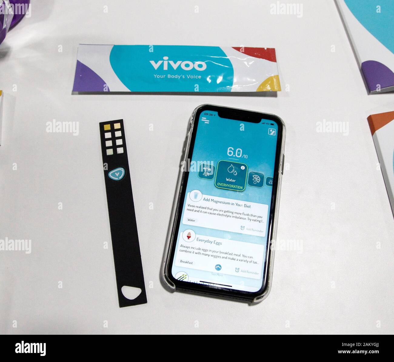 Las Vegas, United States. 10th Jan, 2020. The Vivoo at-home urine test ...