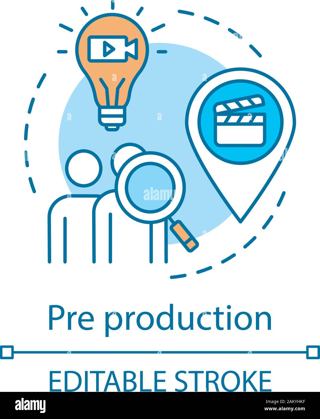 Pre film filming Stock Vector Images - Alamy