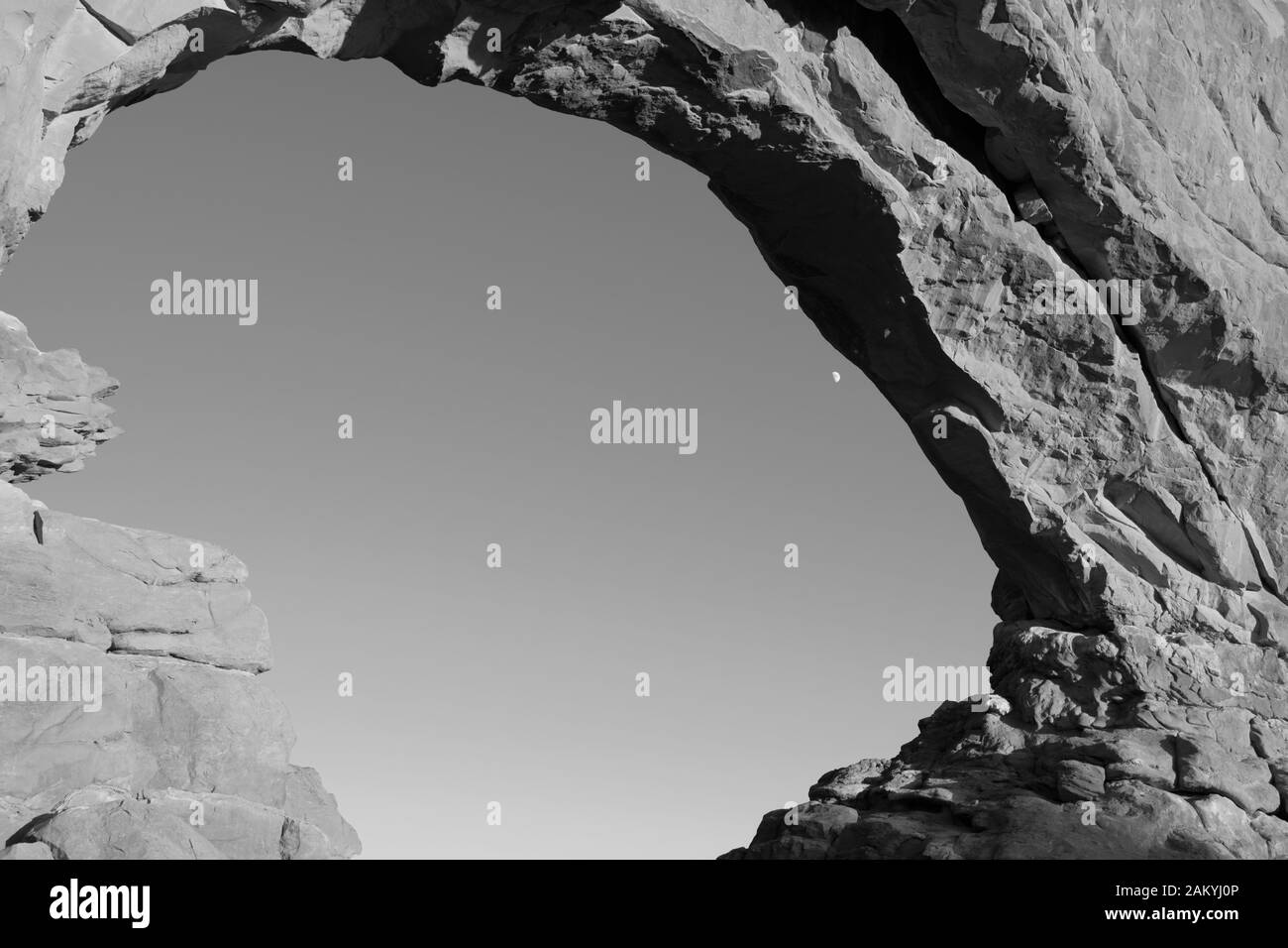 North Window Arch, Arches National Park, Moab, Utah, USA Stock Photo ...