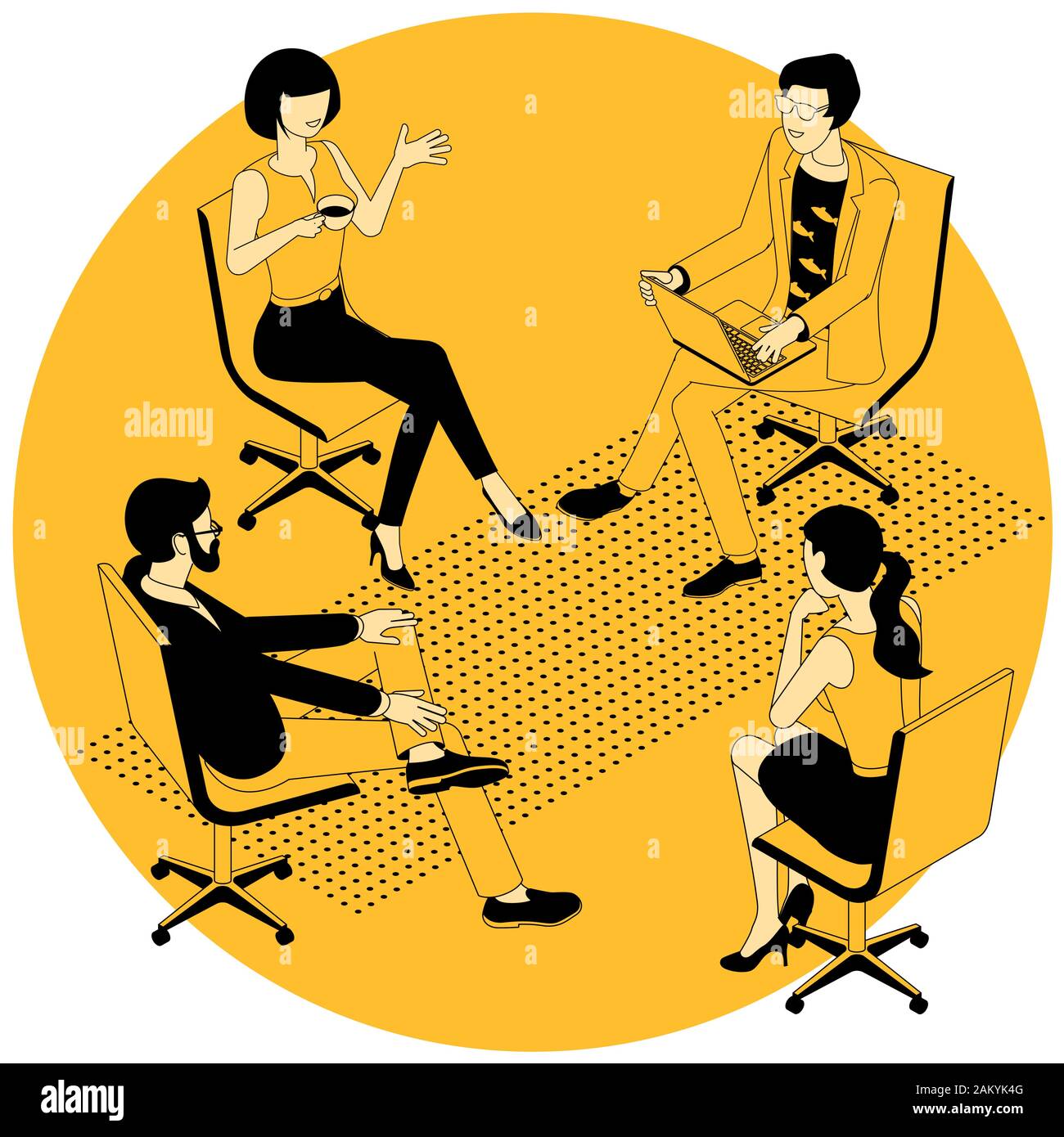 Group therapy session Stock Vector Image & Art - Alamy