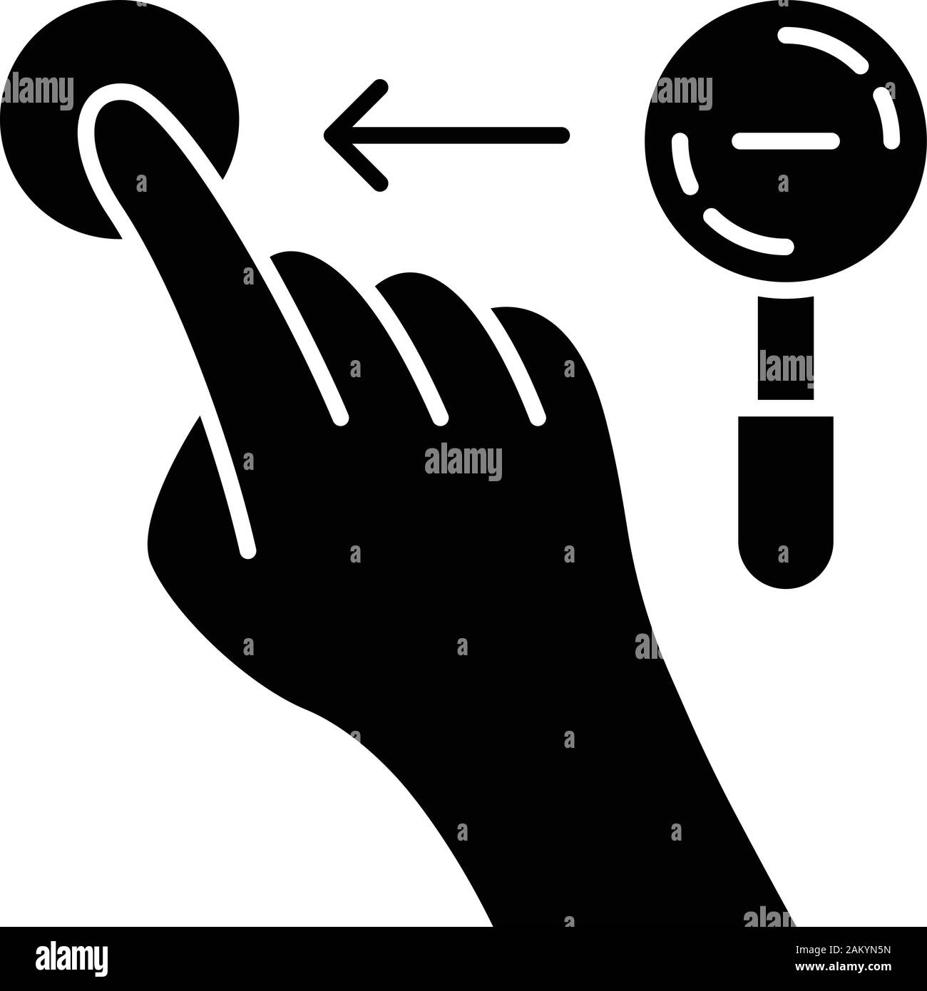 Zoom out gesture Stock Vector Images - Alamy