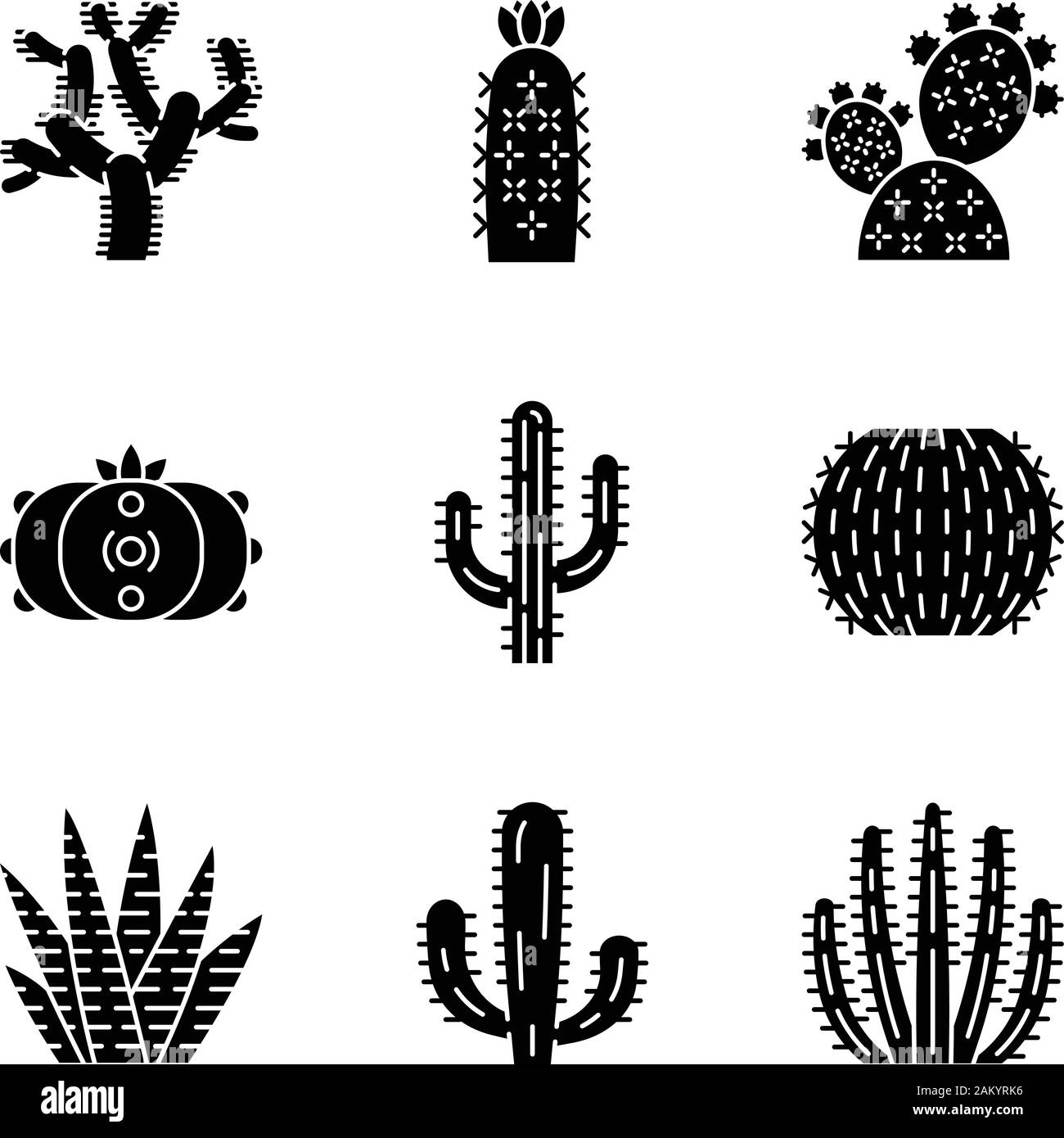 Cacti symbols Stock Vector Images - Alamy