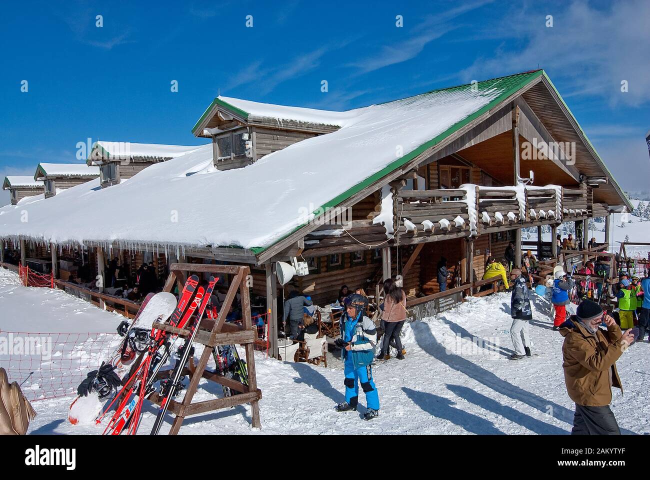 Kalavrita ski center in Greece Stock Photo - Alamy