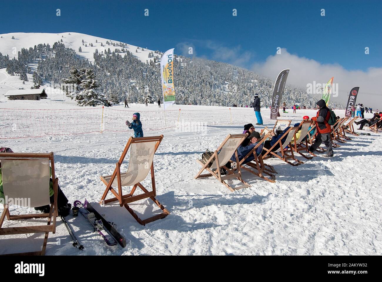 Kalavrita ski center in Greece Stock Photo - Alamy