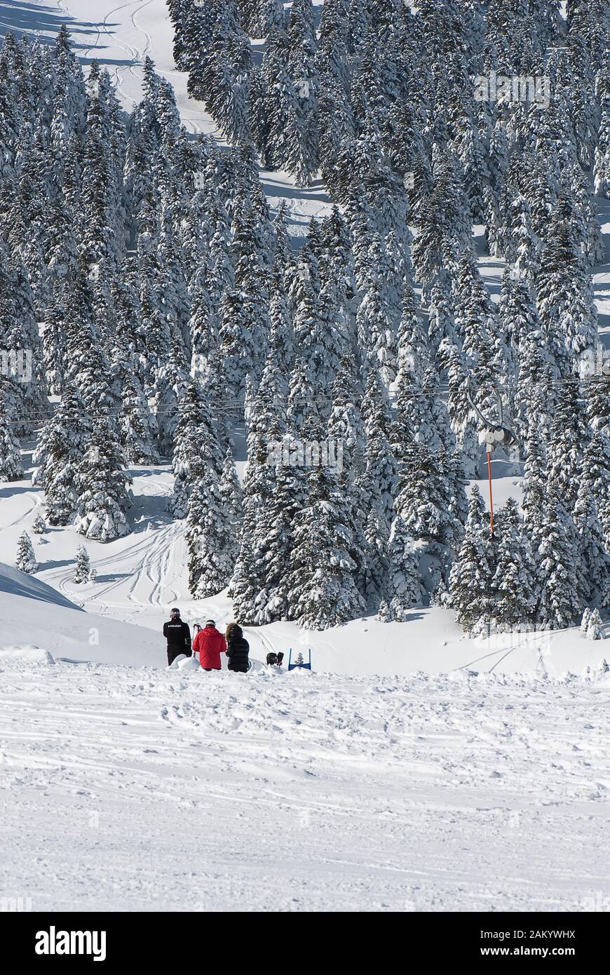 Kalavrita ski center in Greece Stock Photo - Alamy