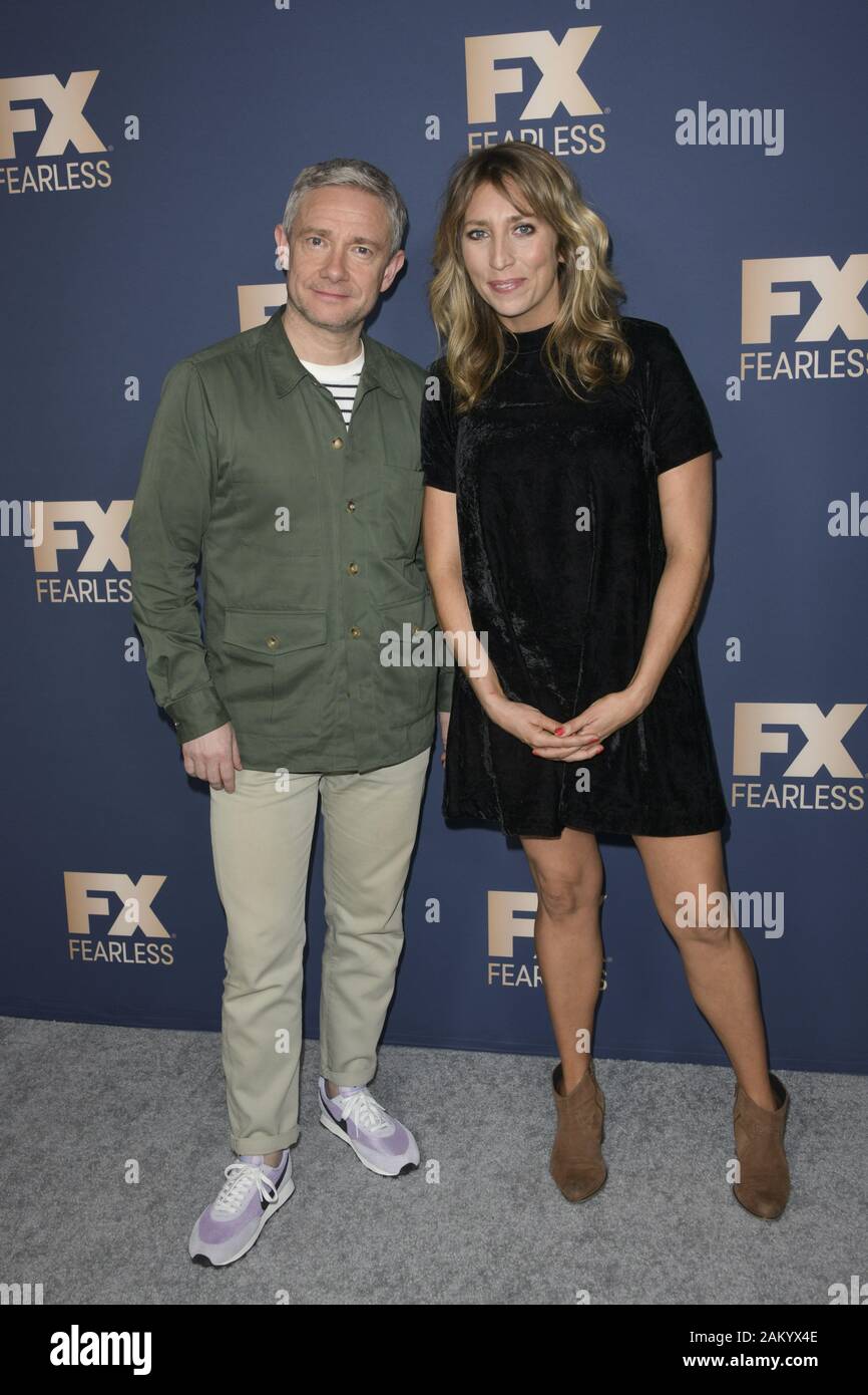 January 9, 2020, Pasadena, California, USA: MARTIN FREEMAN (L) and ...