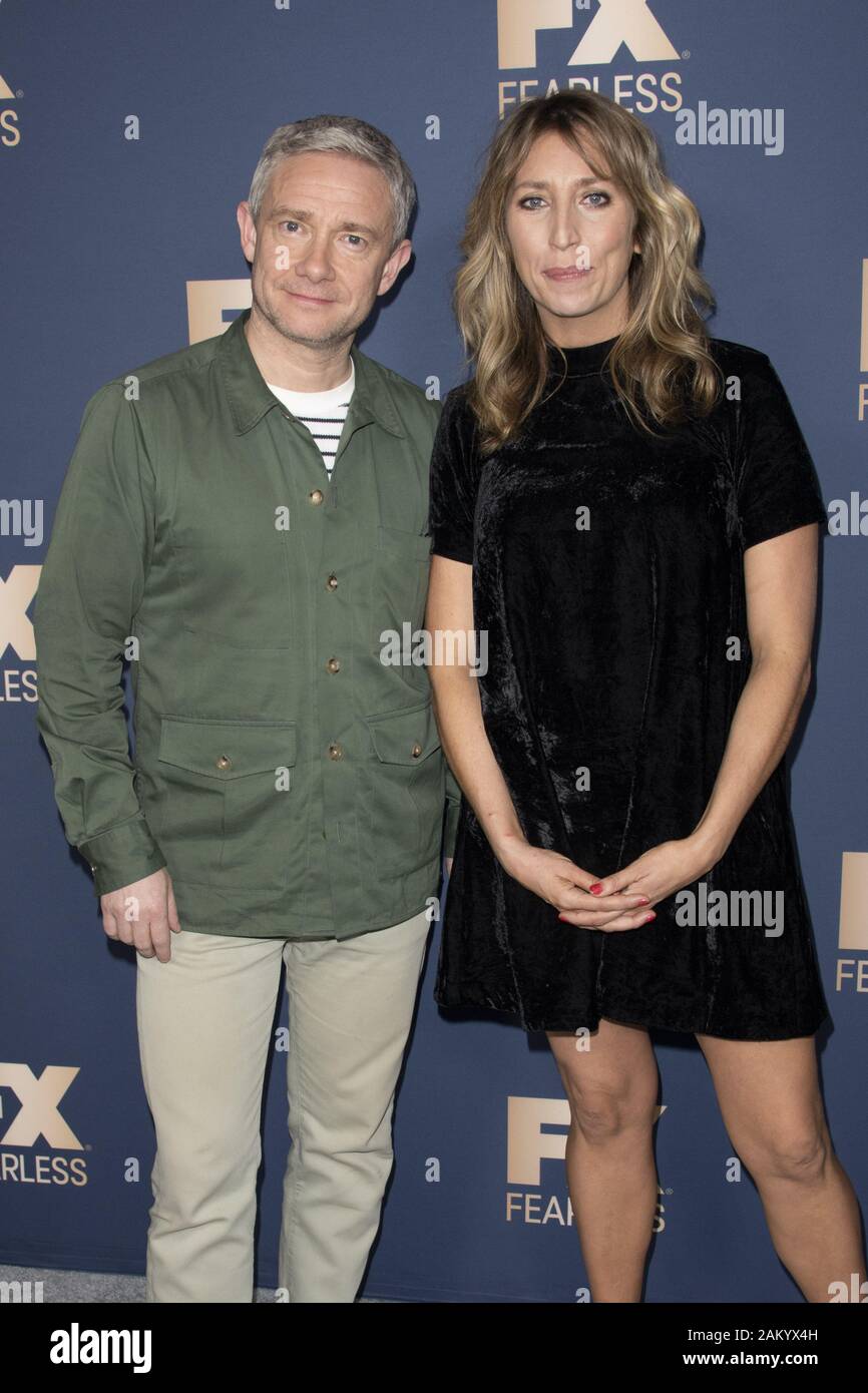 January 9, 2020, Pasadena, California, USA: MARTIN FREEMAN (L) and ...