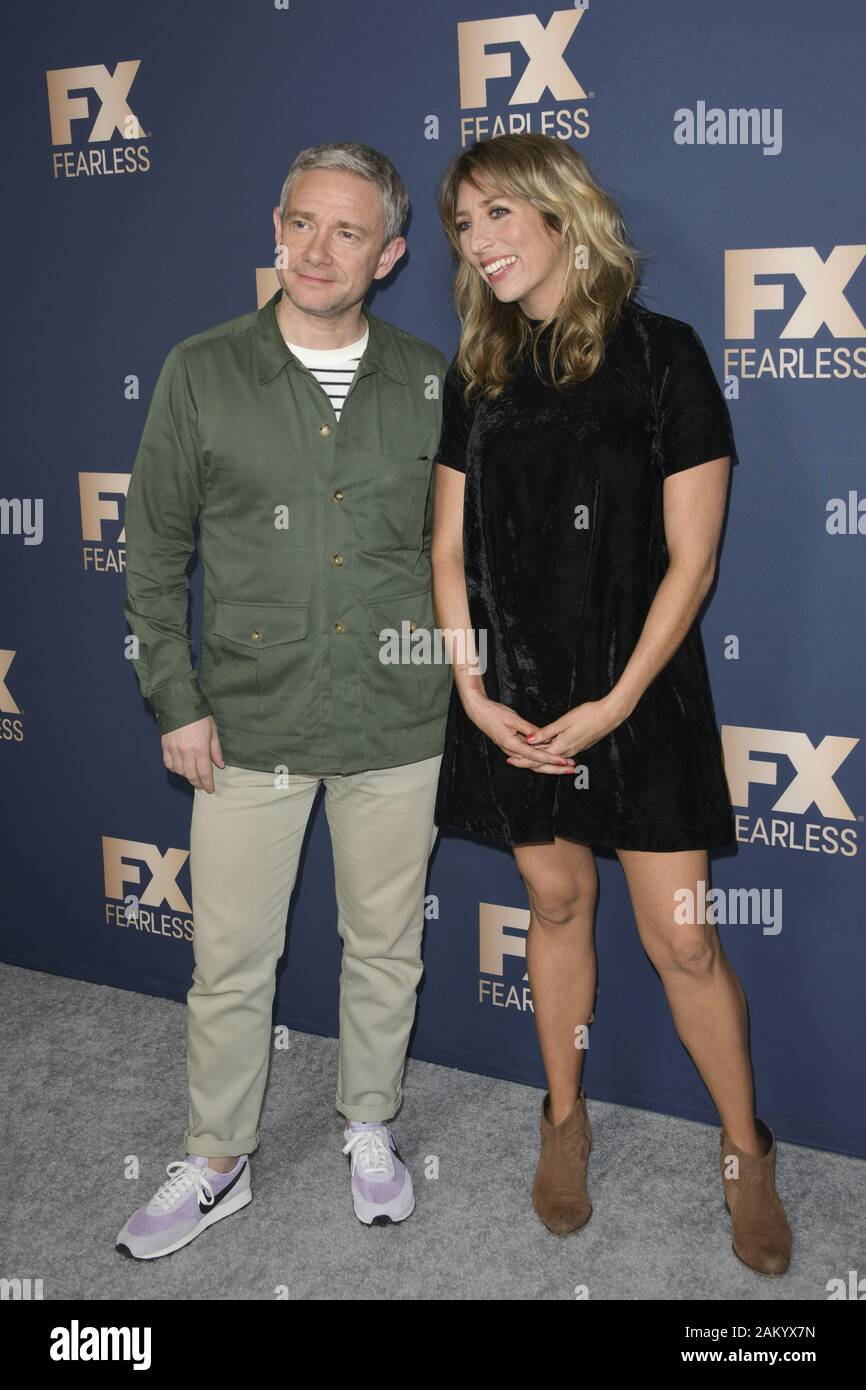 January 9, 2020, Pasadena, California, USA: MARTIN FREEMAN (L) and ...