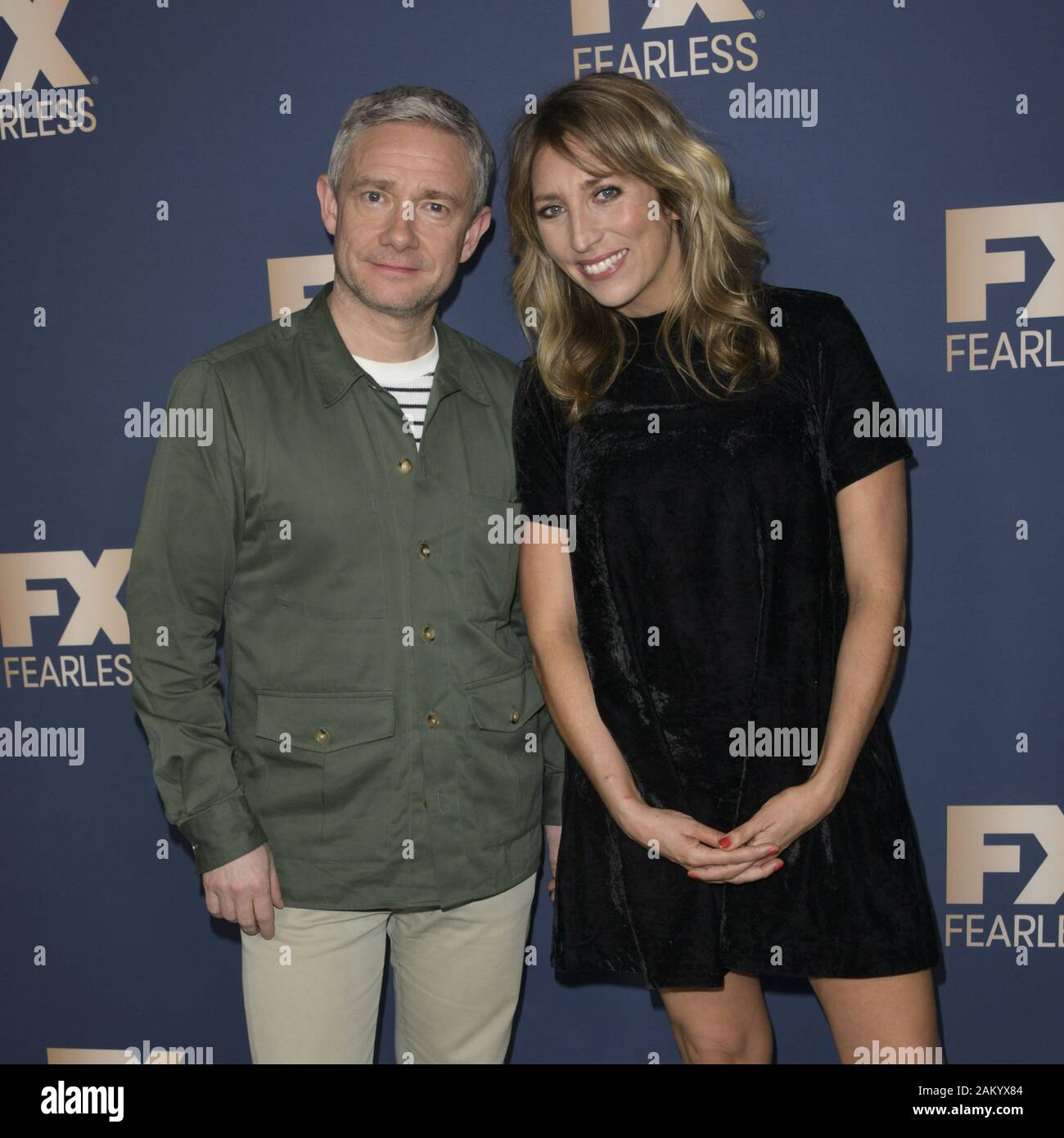 January 9, 2020, Pasadena, California, USA: MARTIN FREEMAN (L) and ...