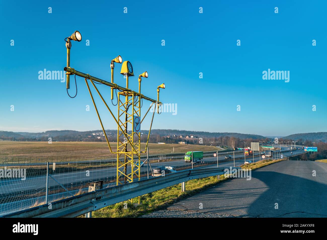 Airport restricted area warning sign hi-res stock photography and ...