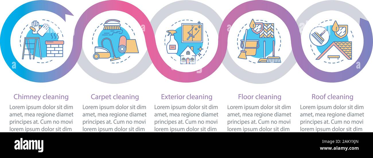 Additional cleaning services vector infographic template. Exterior ...