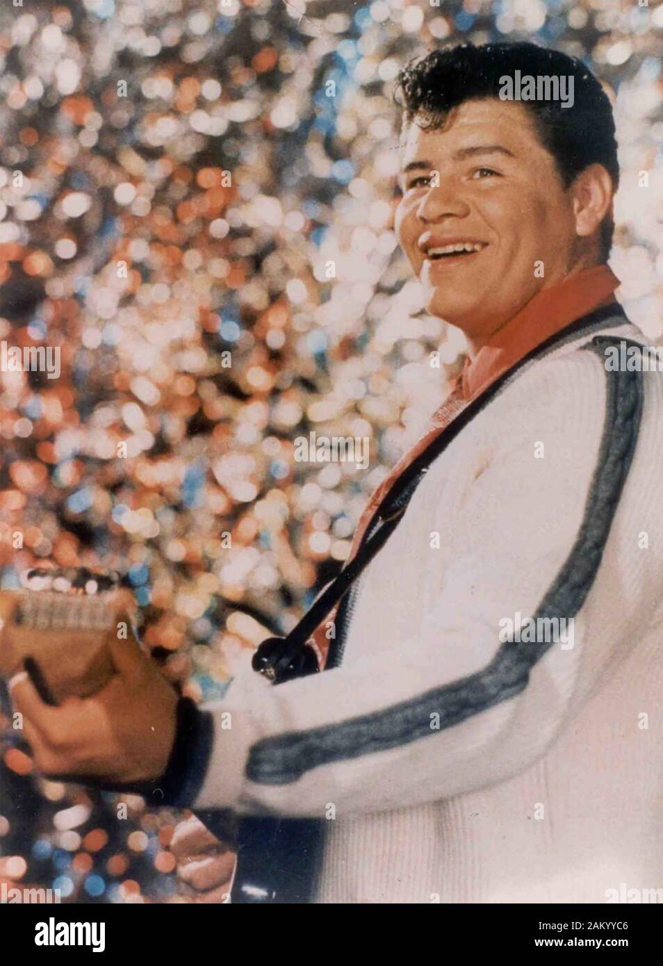 RITCHIE VALENS (1941-1959) Promotional photo of American rock musician ...