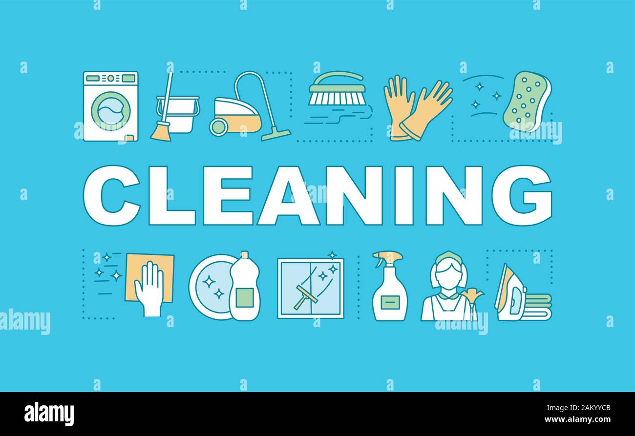 Cleaning word concepts banner. Maid service. Housekeeping. Dry, steam ...
