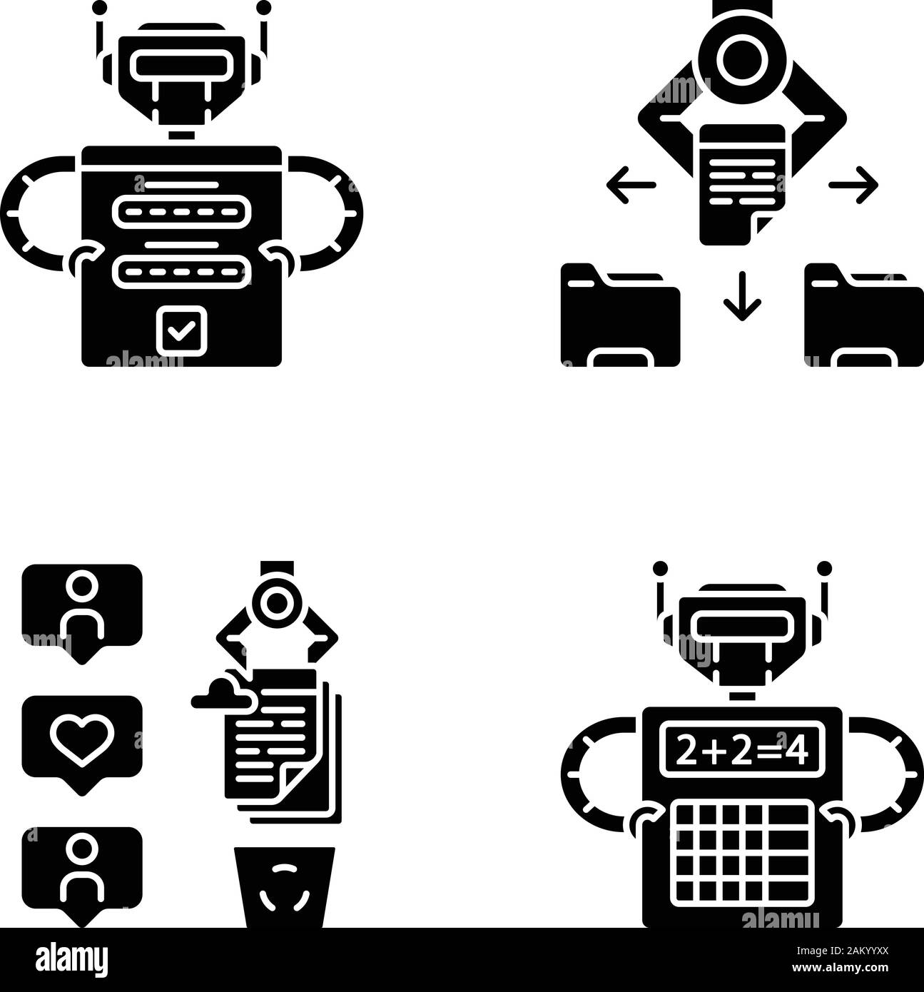 Task automation vector vectors hi-res stock photography and images - Alamy