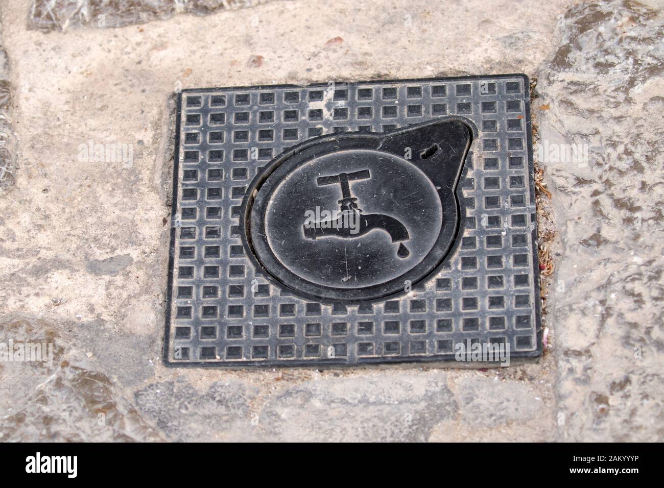 Pavement inspection cover hi-res stock photography and images - Alamy