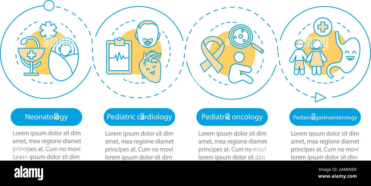 Pediatric clinic vector infographic template. Business presentation ...