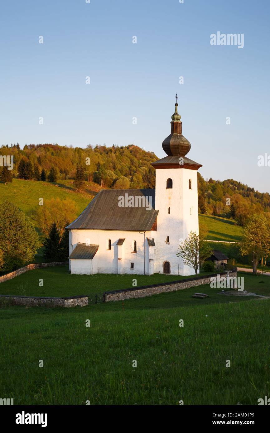 Geographical Center of Europe at St. John Baptist Church in northern ...
