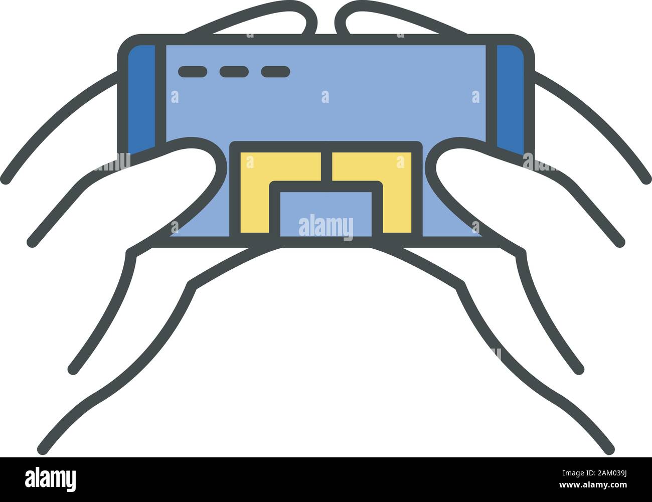 Mobile game color icon. Esports. Play on phone. Screen with mobile ...