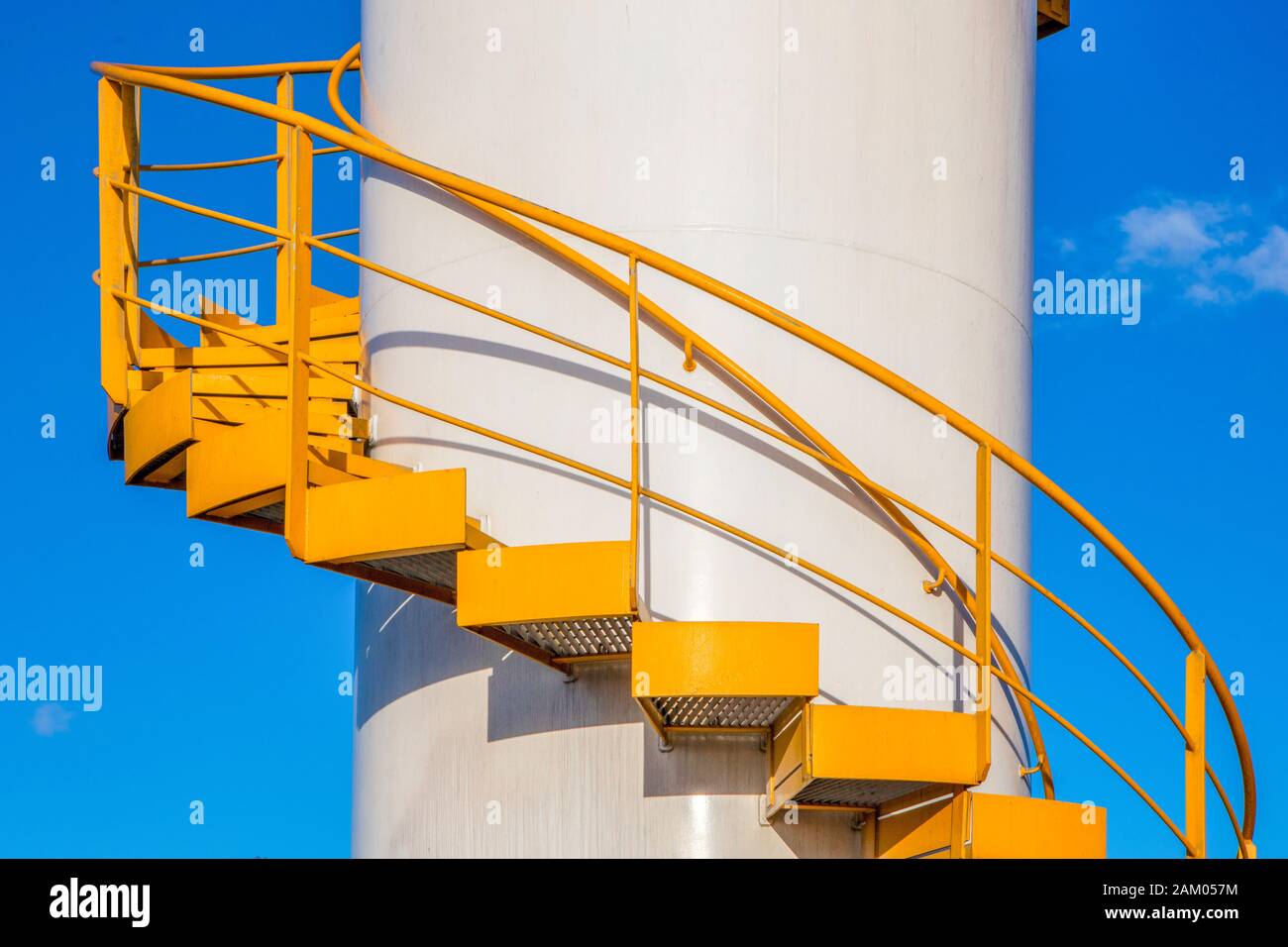 Stairs on an offshore Drillship in the Gulf of Mexico Stock Photo - Alamy