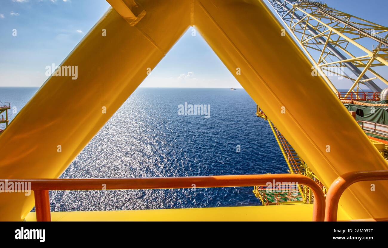 A structure onboard offshore production platform Stock Photo - Alamy