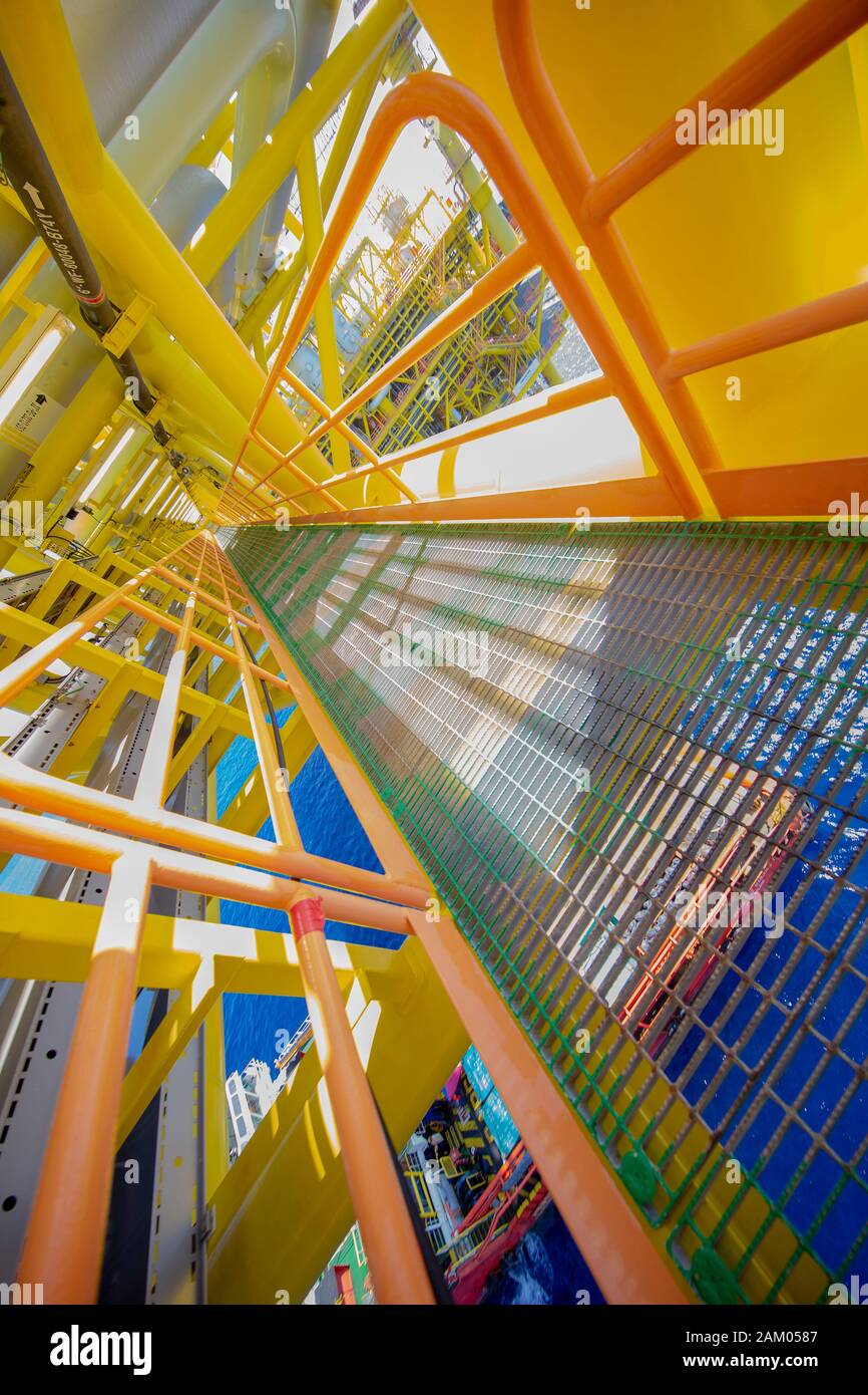 A bridge onboard offshore production platform Stock Photo - Alamy