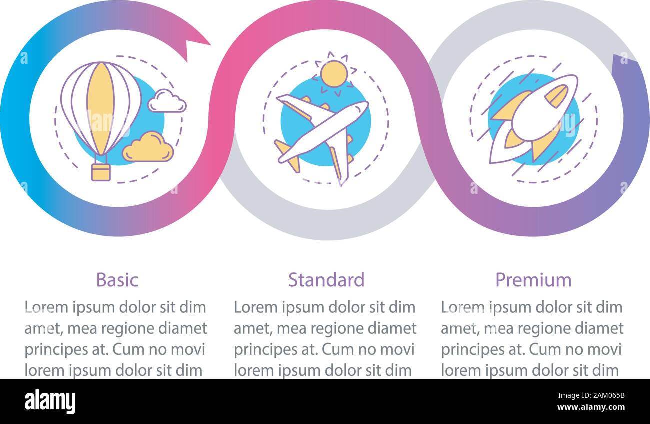 Business programs tariff plans vector infographic template. Basic ...