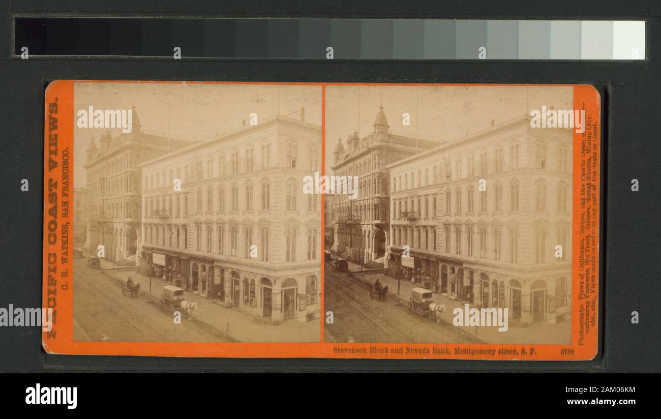 Stevenson Block and Nevada Bank, Montgomery Street, SF Stevenson Block ...