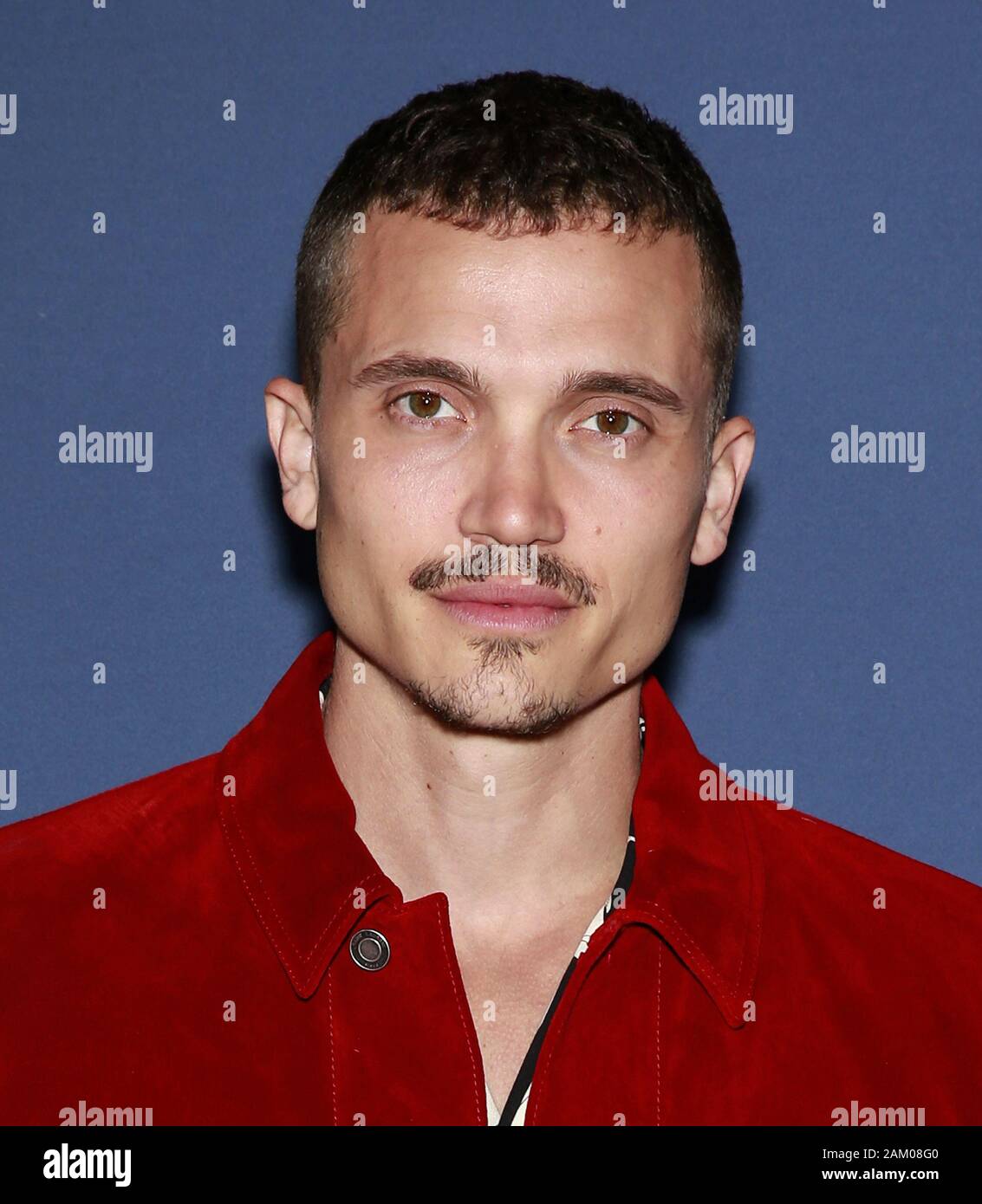 Pasadena, CA - January 09, 2020: Karl Glusman attends the FX Networks ...