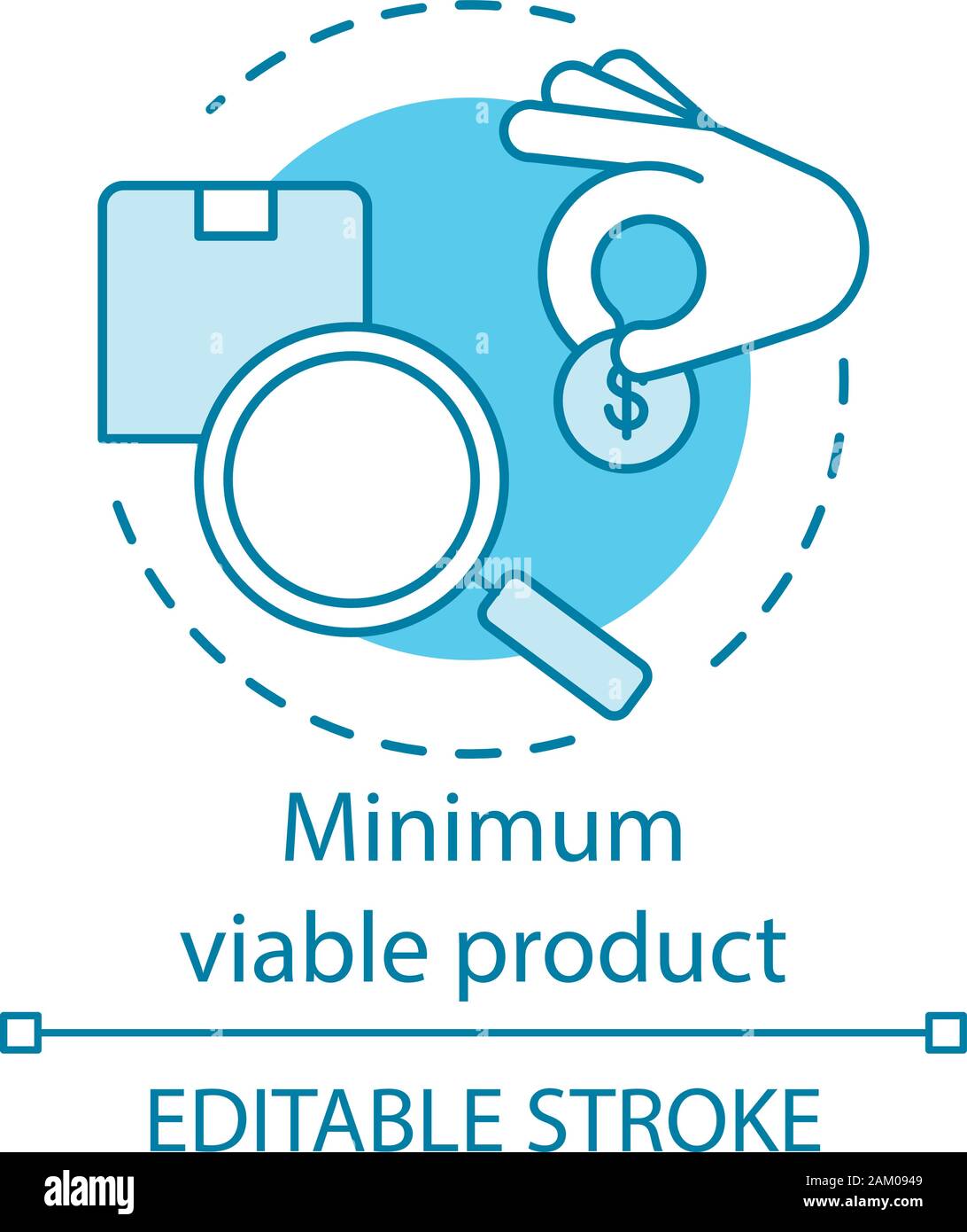 Minimum viable product concept icon. MVP. Giving donation. Charity ...