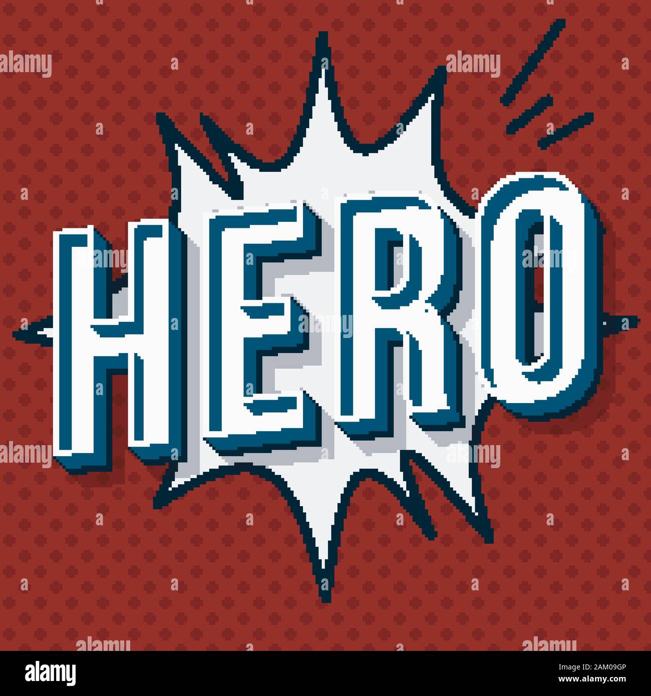 Hero Word Clipart