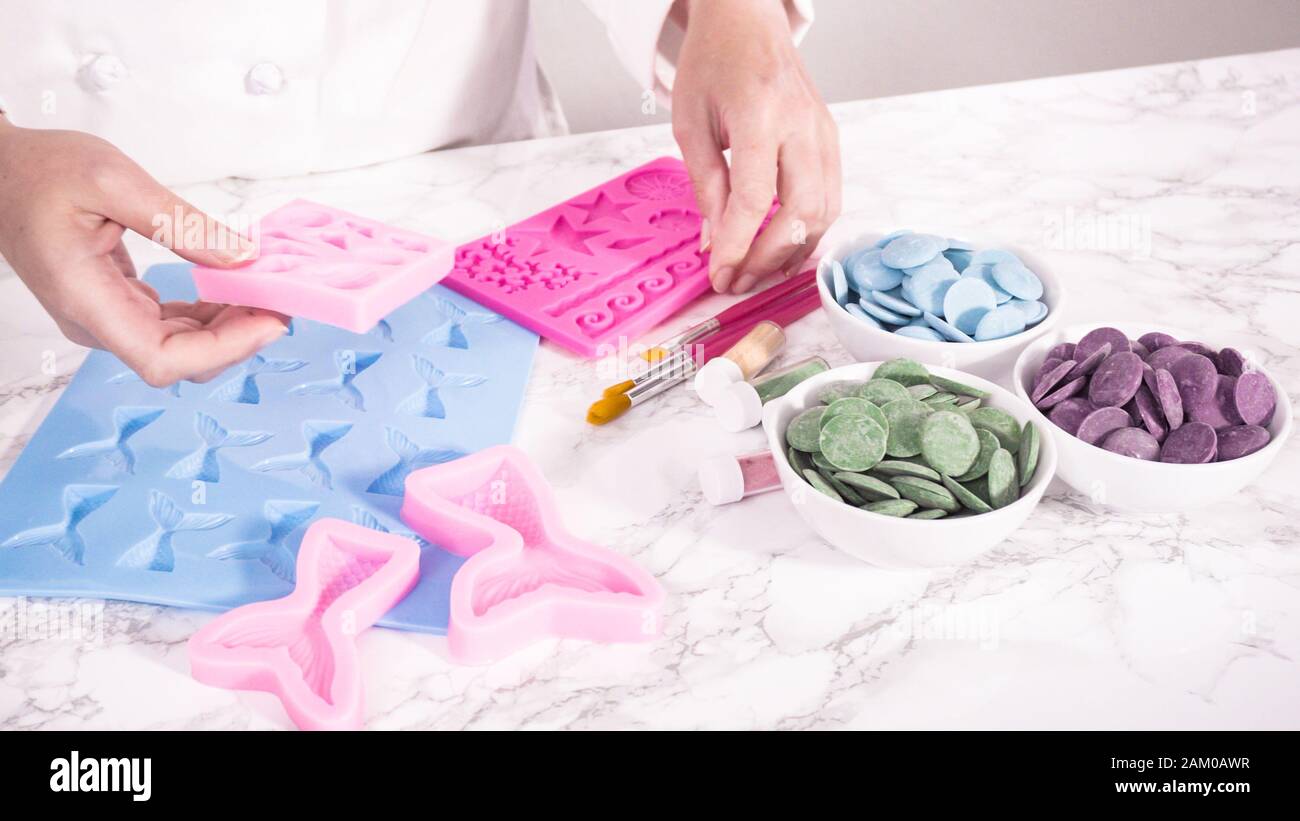Colored Chocolate From Mold