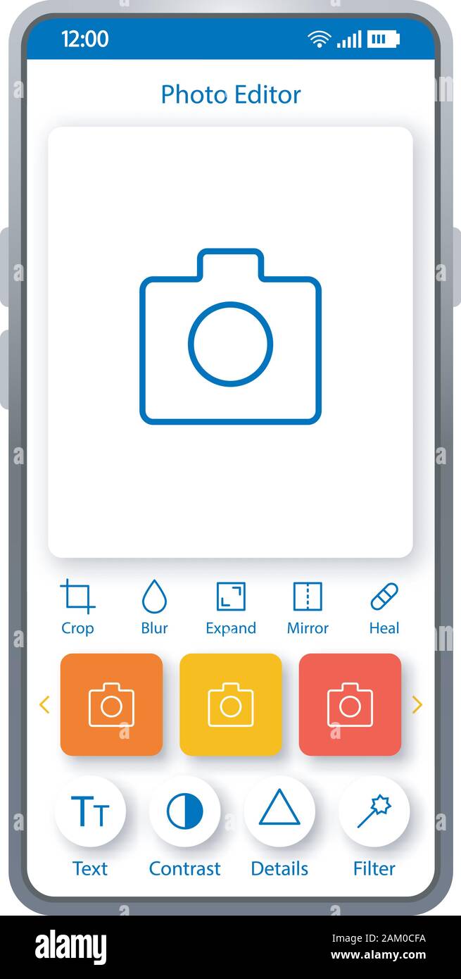 Photo enhancer Stock Vector Images - Alamy