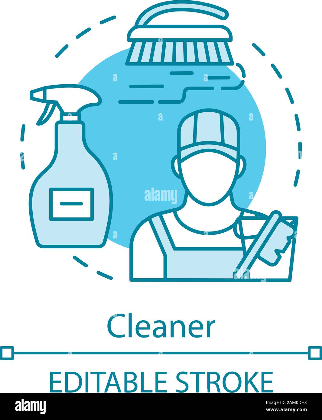 Cleaning operative Stock Vector Images - Alamy