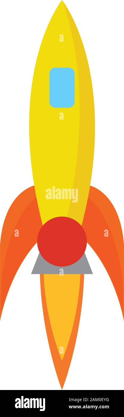 Isolated rocket taking off - Vector illustration design Stock Vector ...
