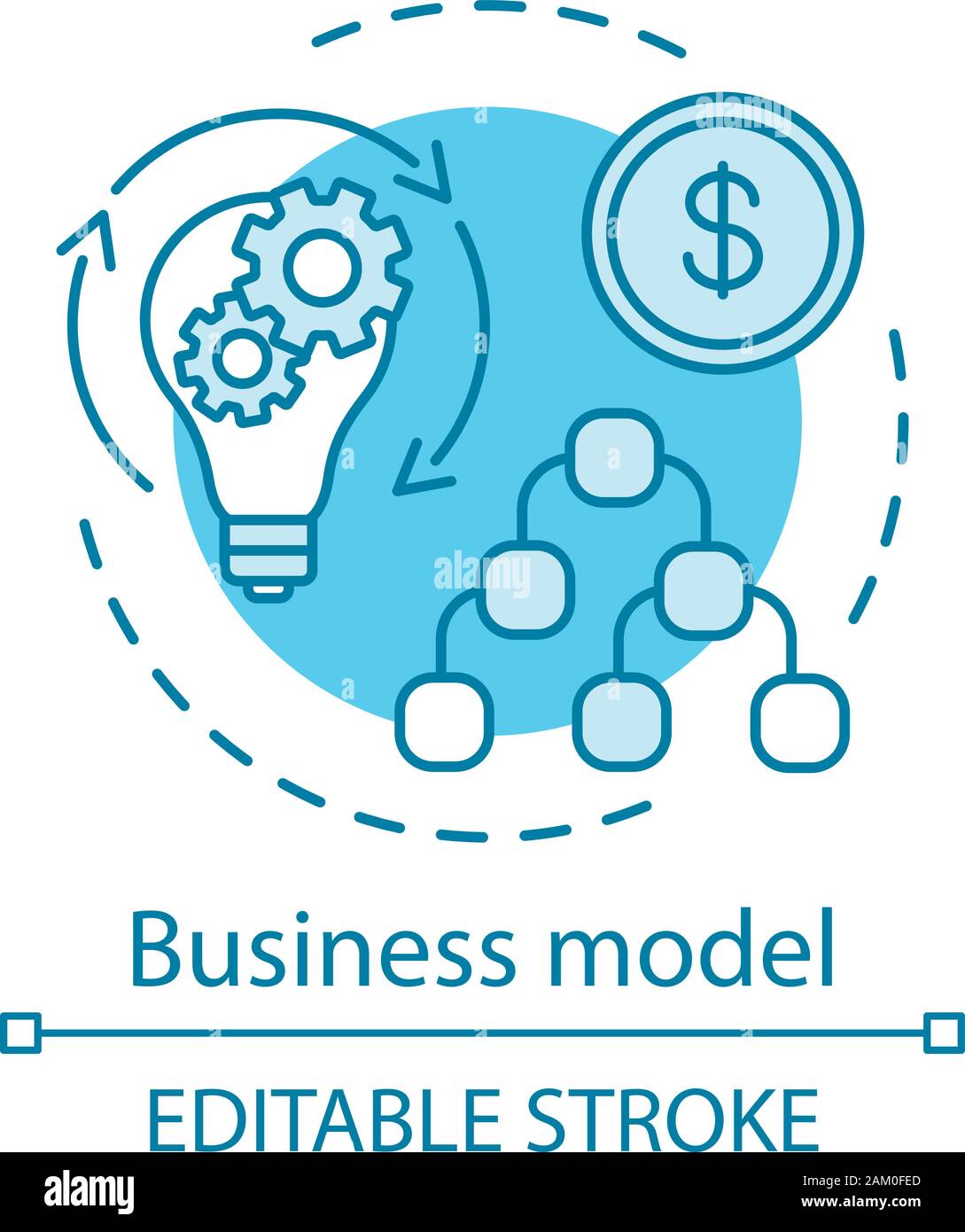 Business Model Icon Business Model Icon From Industry 4.0... Stock