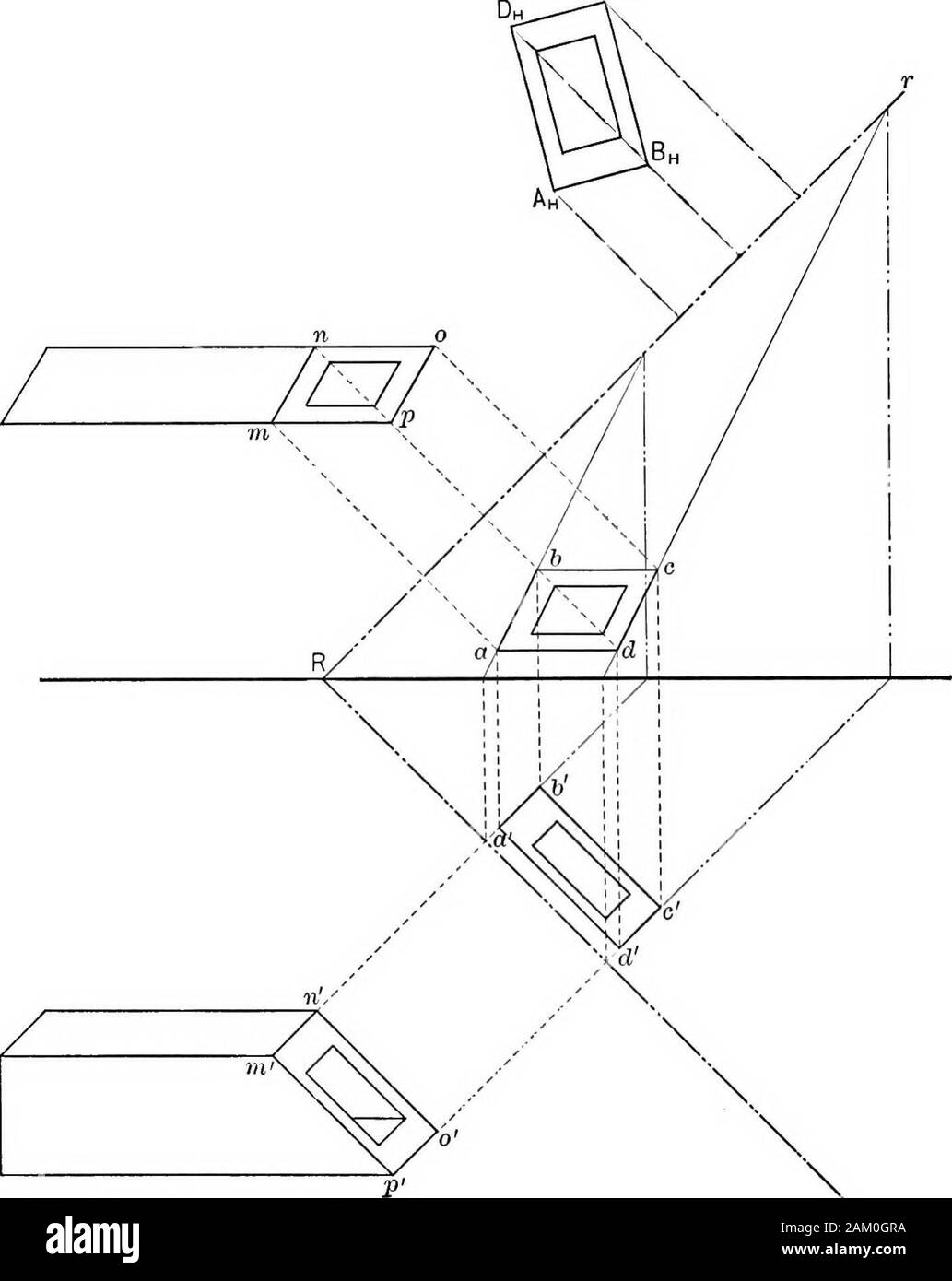 The essentials of descriptive geometry . is parallel. From each corner ...