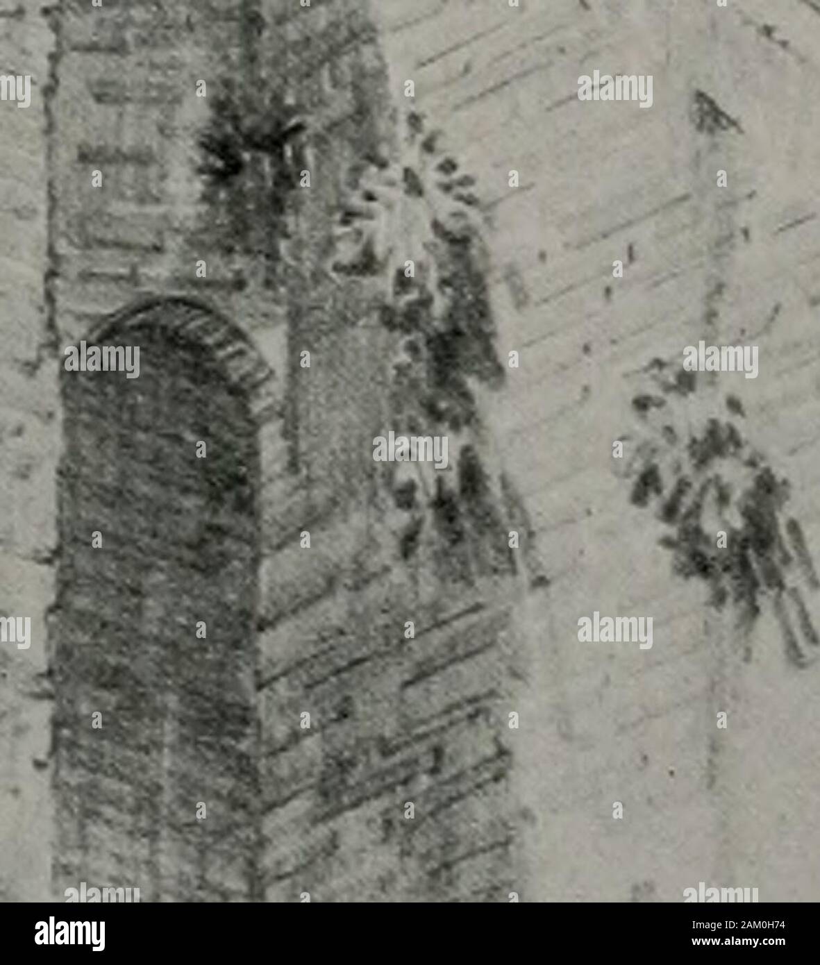 Architect and engineer . RAMP LEADING TO A CATHEDRAL IN ROMESKETCH BY ...