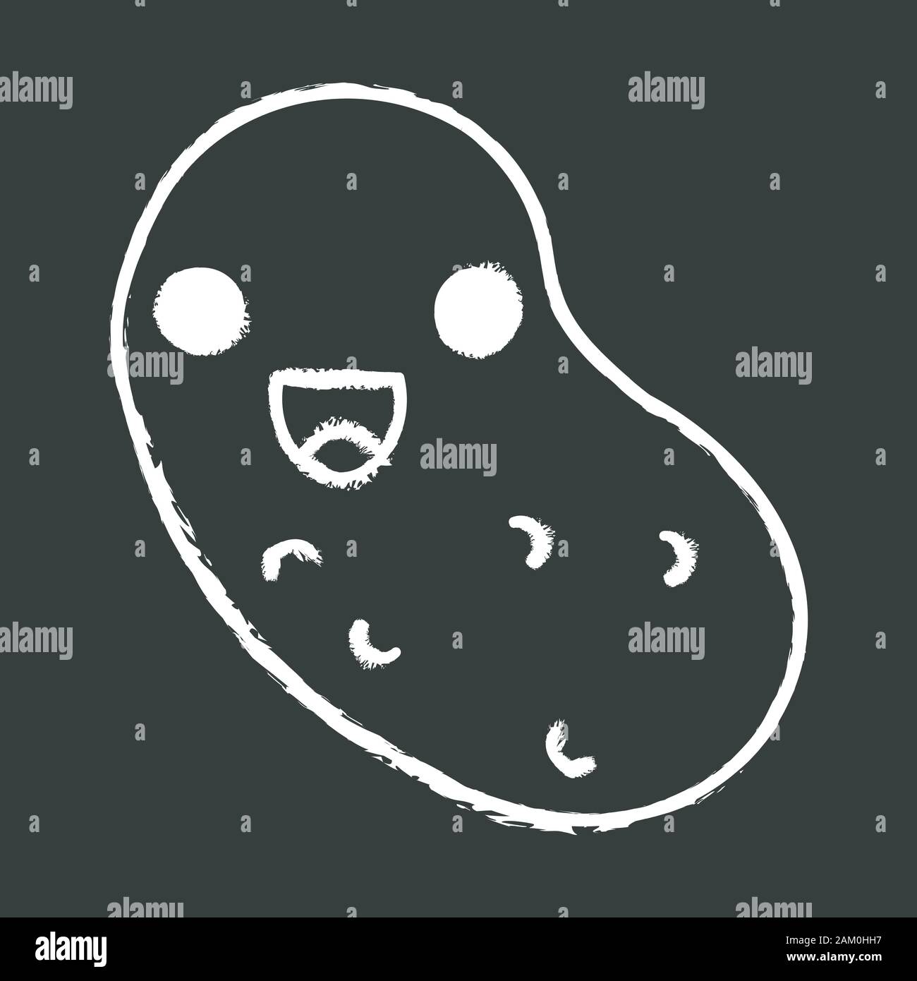 Potato vegetable comic character Black and White Stock Photos & Images ...