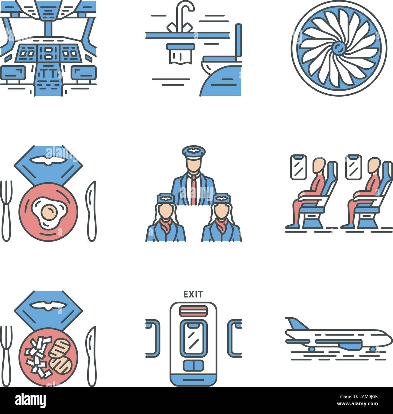 Aircraft toilet Stock Vector Images - Alamy